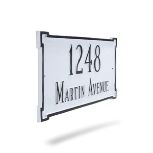 New Yorker Address WALL Plaque Sign, Custom TWO Line Address Sign ...
