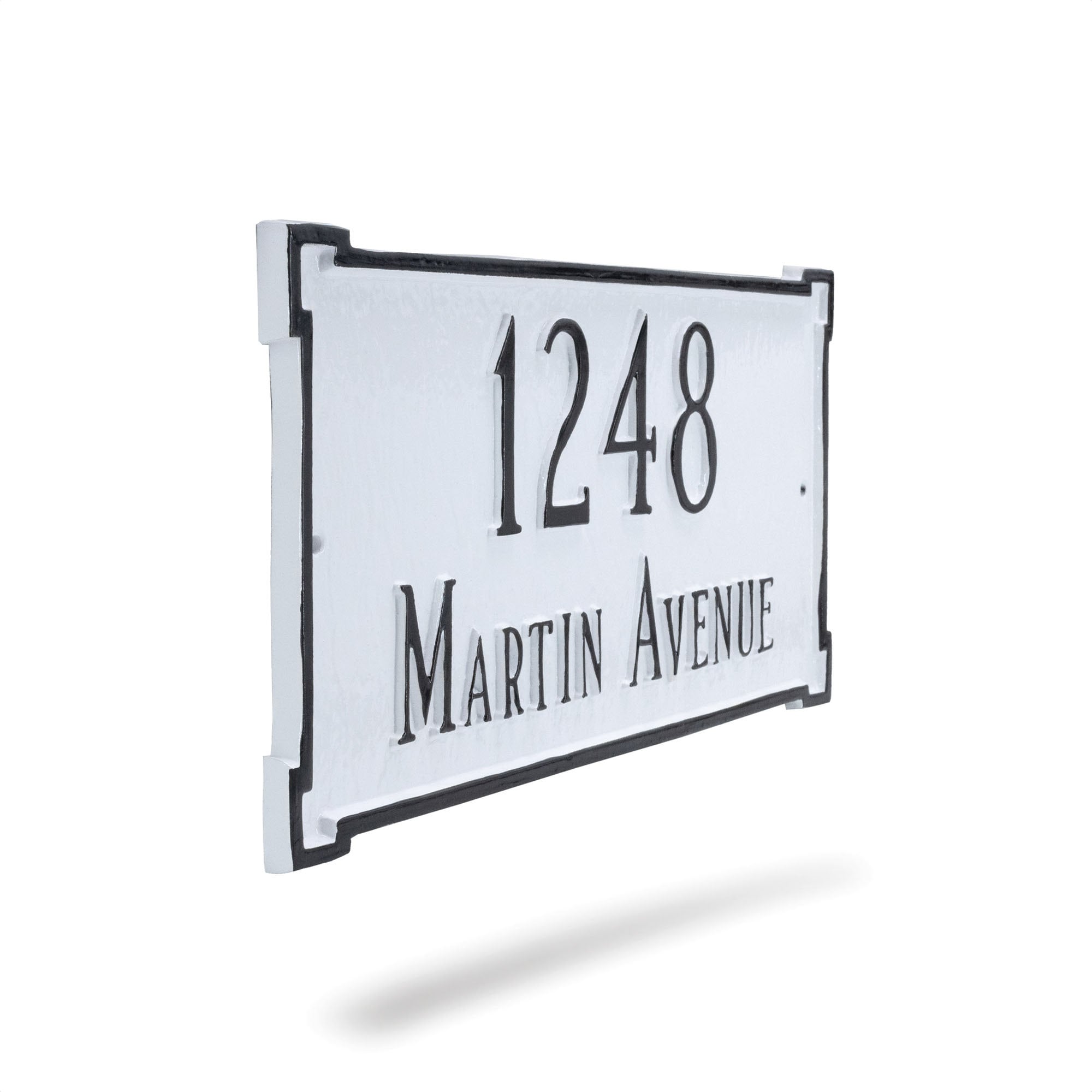 New Yorker Address WALL Plaque Sign, Custom TWO Line Address Sign ...