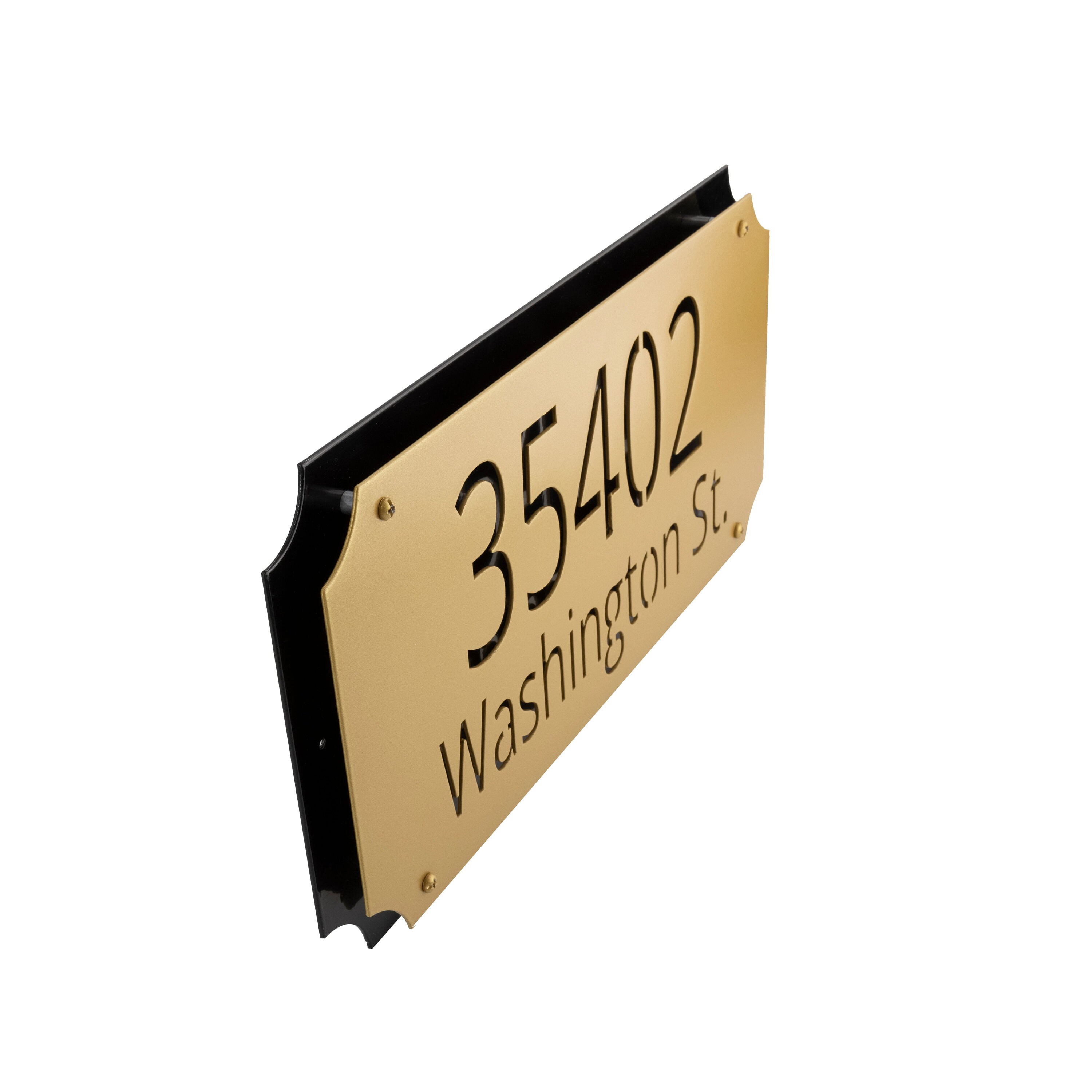 Princeton Floating Mount Laser Cut Sign, Address Sign, Powder Coated ...