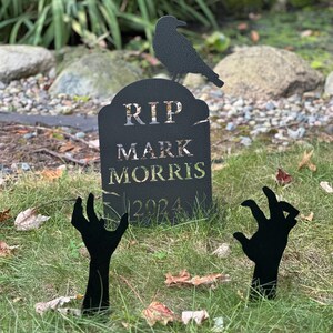 Zombie Hands Set, Zombie Hands Metal Yard Stakes, Zombie Decor, Zombie ...