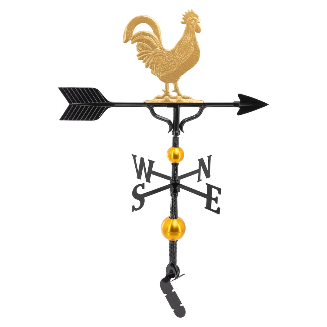 Deluxe Rooster Weathervane, Chicken Weathervane, Rooster Decor, Roof ...