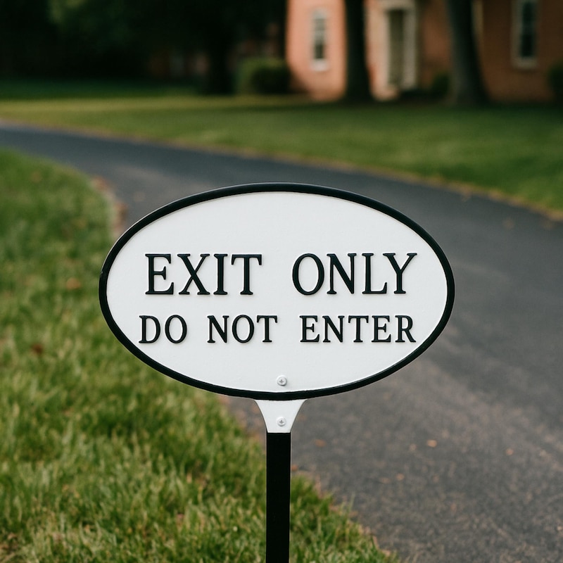Exit Only Signs - Etsy