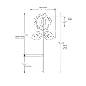 Flower Address Sign - Sunflower Address Lawn Sign - Daisy Address Sign ...