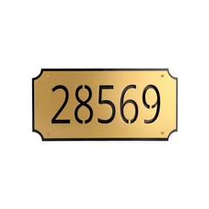 Princeton Floating Mount Laser Cut Sign, ONE Line Address Sign, Powder ...