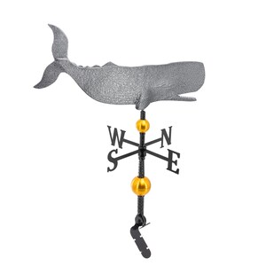 Deluxe Whale Weathervane - Large Handcrafted Whale Weathervane - Roof ...