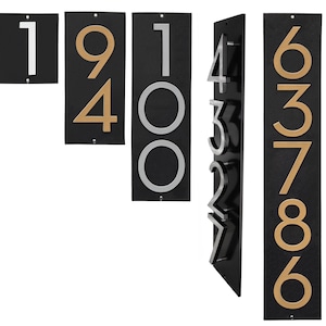 Modern Address Sign, 4 Inch Floating Number Address Sign, 1-5 Digits ...
