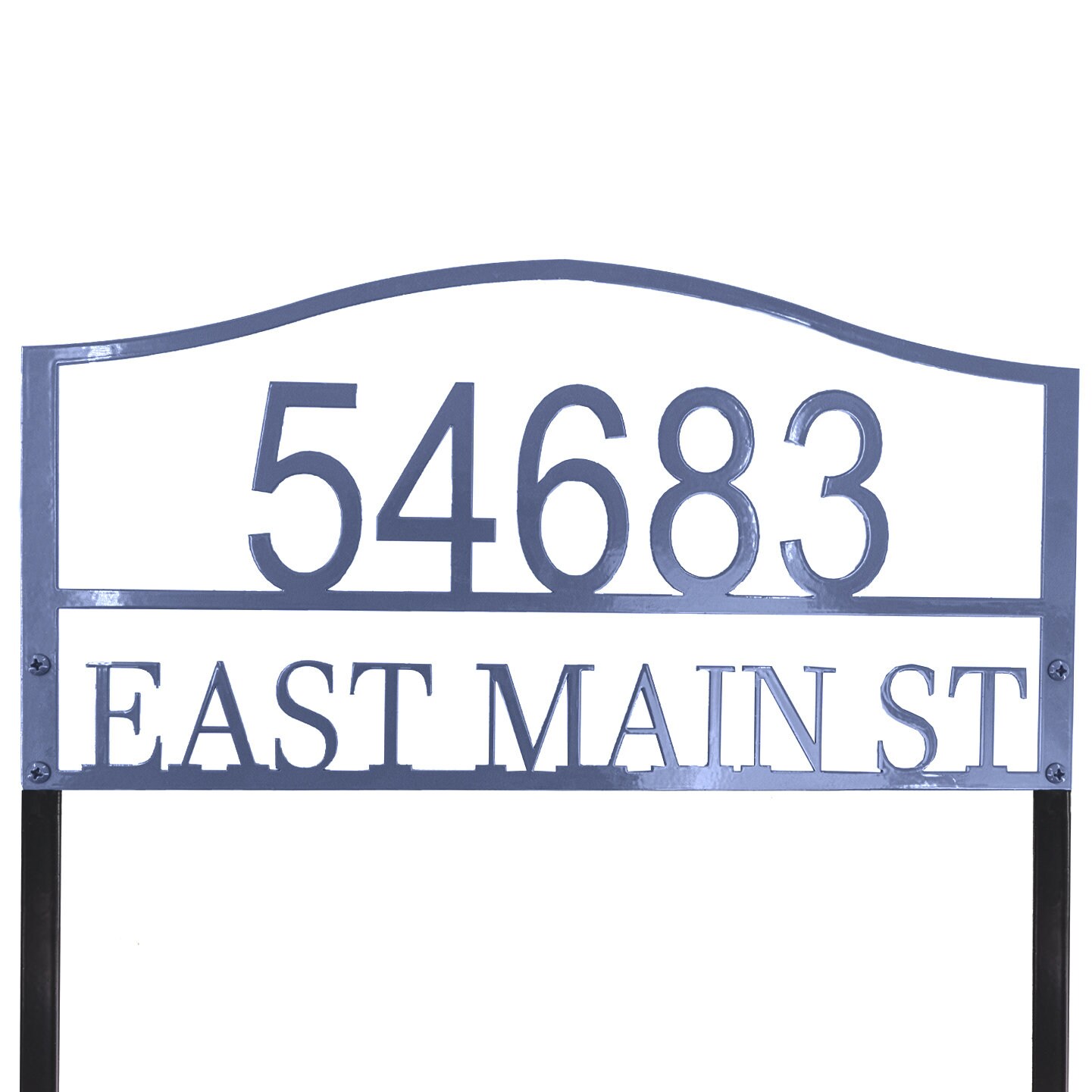 Custom House Number WALL or LAWN Arch Address Sign Modern - Etsy