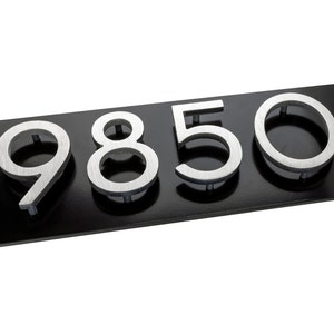 Modern Address Sign, 4 Inch Floating Number Address Sign, Horizontal ...