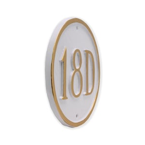 Circle Address WALL Plaque Sign, One Line Address Sign, Made in ...