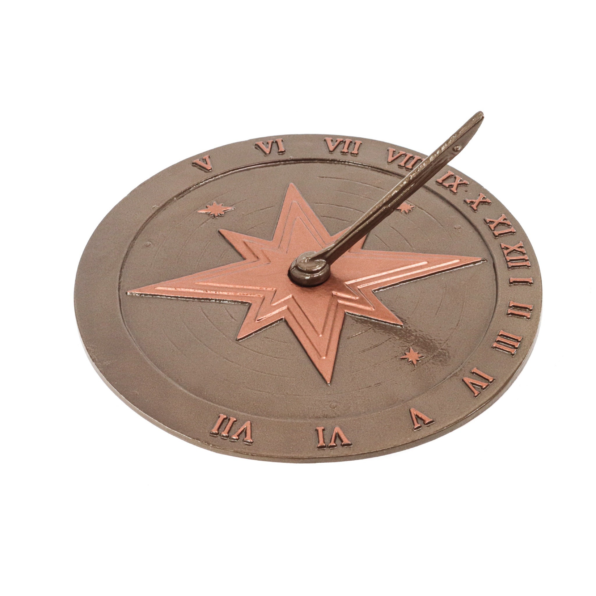 Cast Metal Roman Sundial, Elegant Garden Decor, Timekeeping Metal Art ...