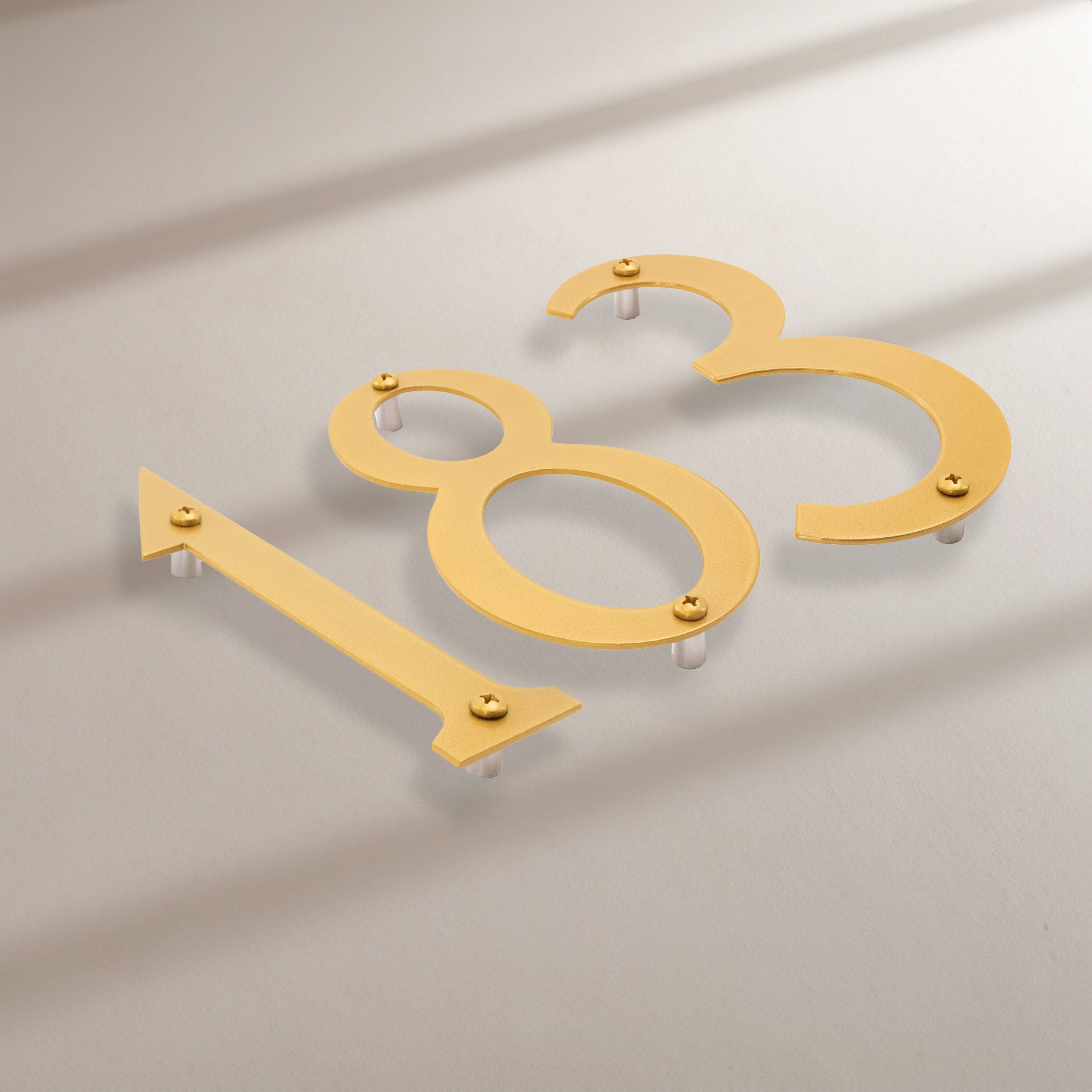 6 Inch Tall Floating House Numbers for Outside - Home Address Numbers ...