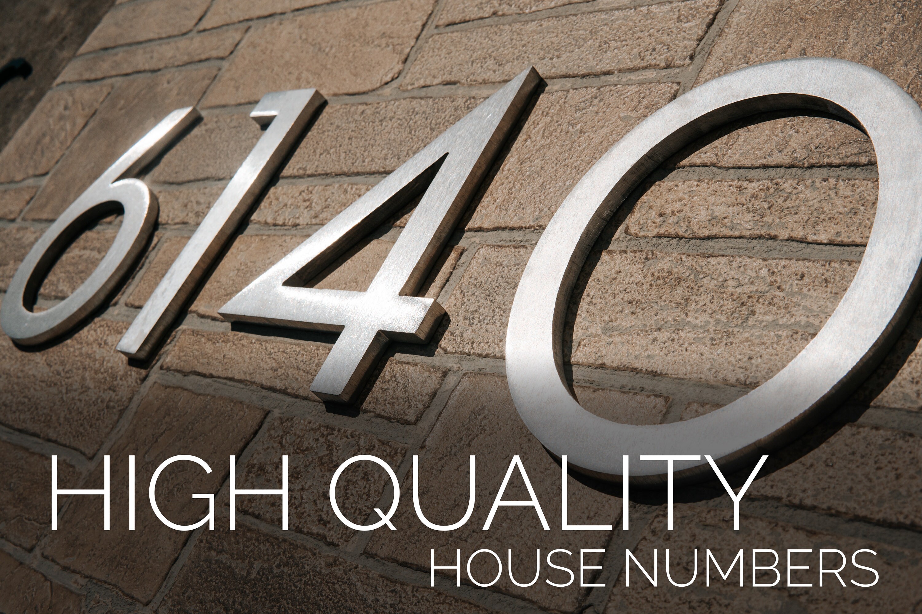 4 Inch Modern House Numbers & Letters Floating or Flush - Etsy