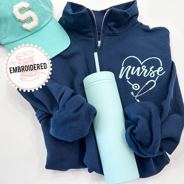 Embroidered Zip up Nursing - Etsy