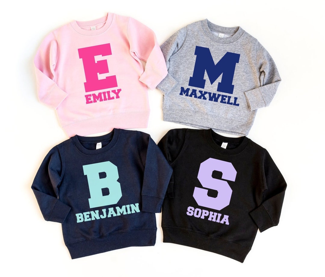 Personalized Name Sweatshirt for Kids First Day of School Sweatshirt ...