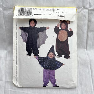 Barney Cow Dino Bat Bear Kids 2 3 4 Costume Mccalls 6804 Sewing Pattern Mccall's - Etsy
