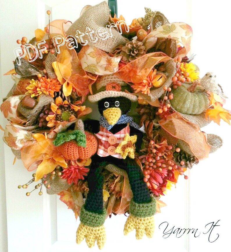 Joe the Crow PDF Crochet Pattern pumpkin Pattern NOT - Etsy