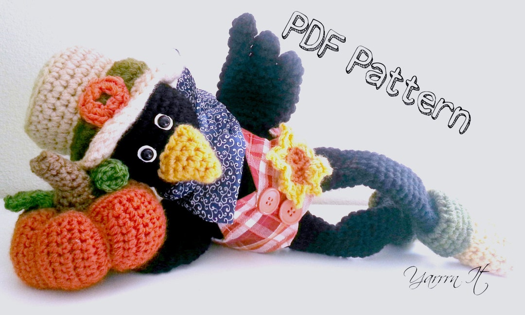Joe the Crow - PDF Crochet Pattern (pumpkin Pattern NOT Included) - Etsy