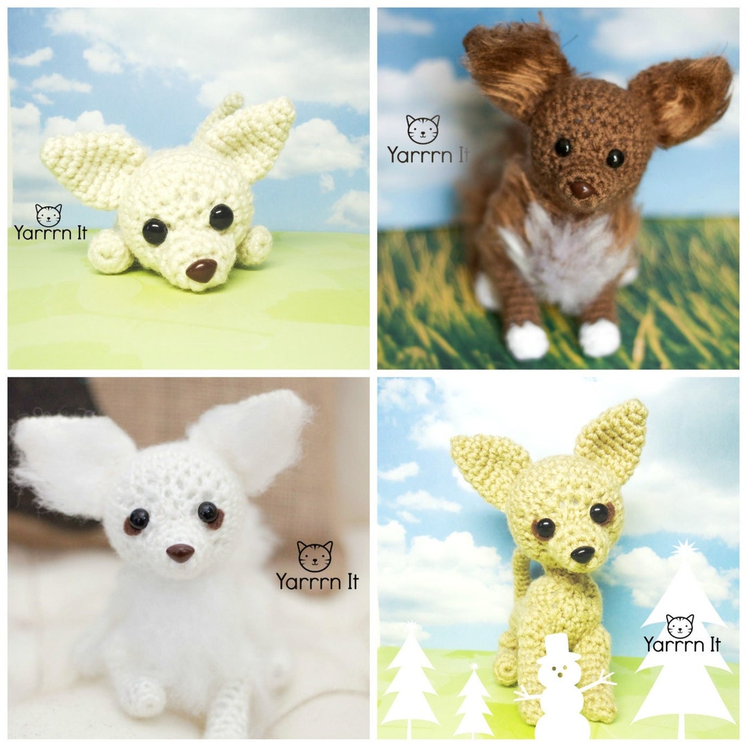 Crochet Dog Chihuahuas Bundle 4 Patterns PDF Crochet Pattern Chichi - Etsy