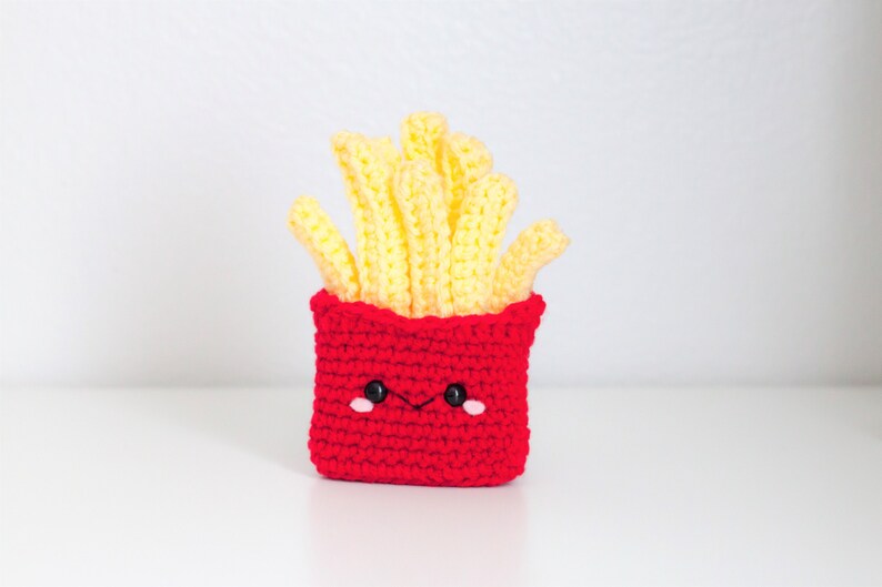 French Fries Amigurumi - Kawaii Food - Crochet Pattern - Etsy