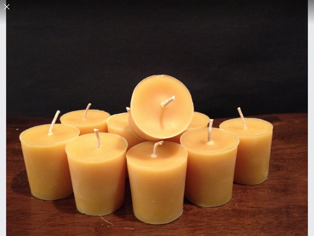 Bulk votive, Beeswax Candles, Small pillar Candle, Small handcrafted ...