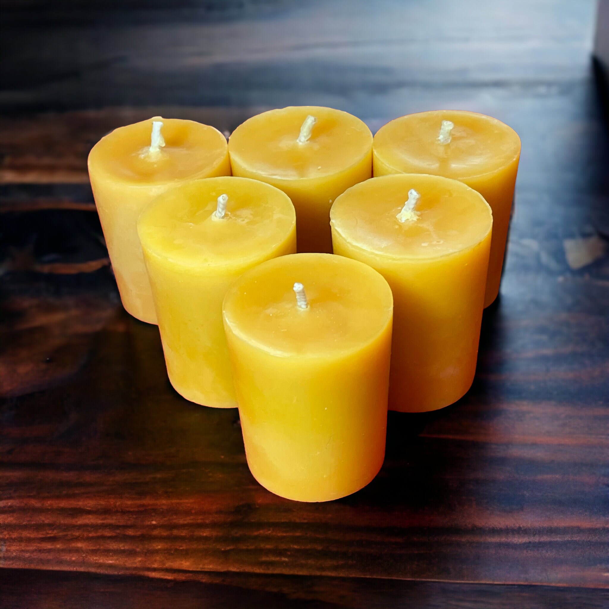 Bulk votive, Beeswax Candles, Small pillar Candle, Small handcrafted ...