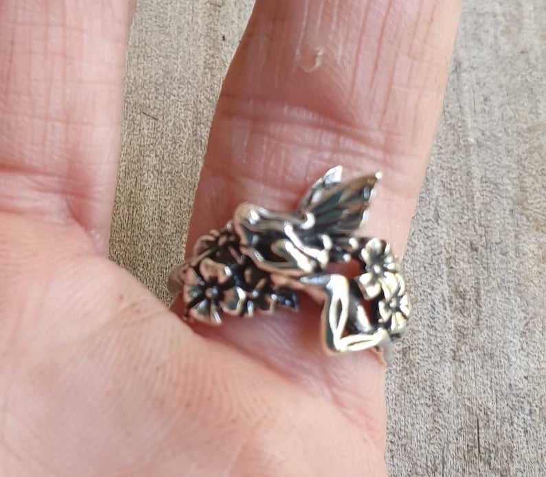 Small Fairy Ring Pixiewoodlandnew Age Fantasy Sterling - Etsy