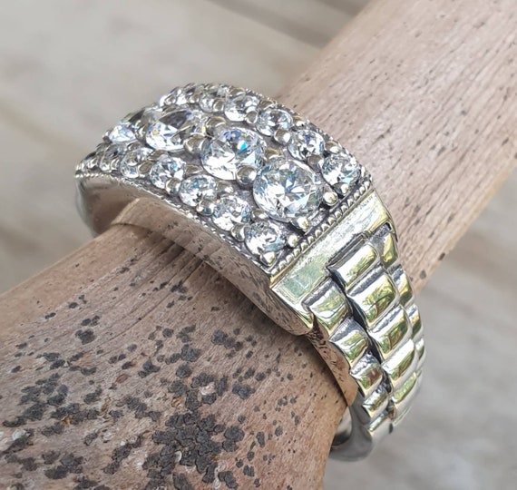 Etsy cubic zirconia ring store