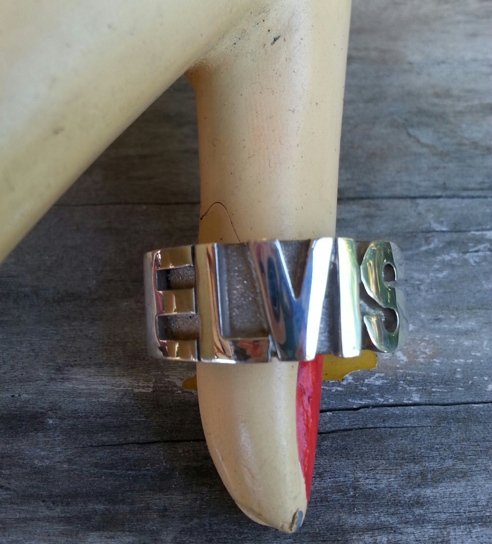 ELVIS Ring Unisexsterling Silverwide Band Wedding - Etsy