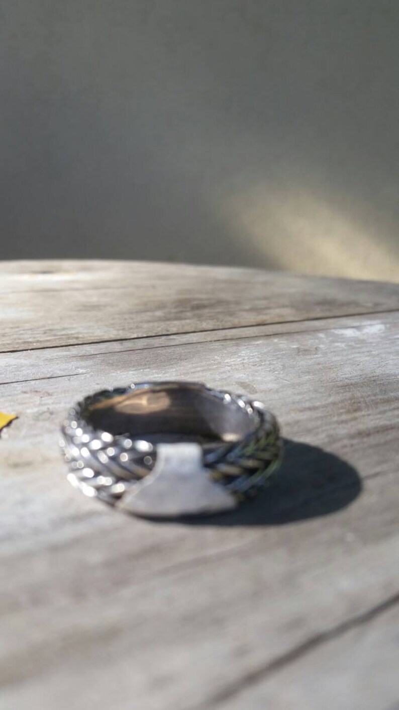 Mans Modern Ruby Wave Surfer Signet Wedding Dress Ring - Etsy