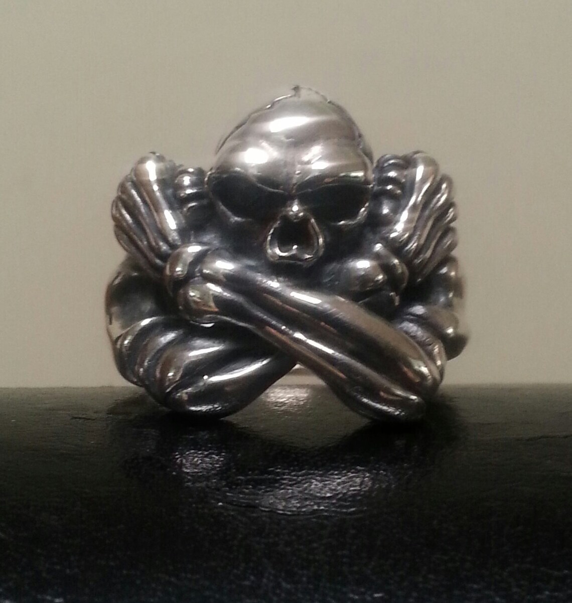 Misfits Skeleton Ring Skull Ringsterling Silver - Etsy