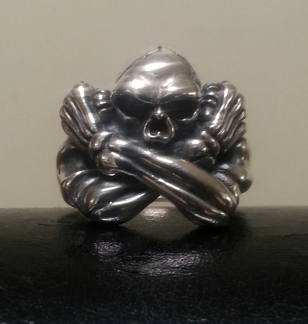 Misfits Skeleton Ring Skull Ringsterling Silver - Etsy