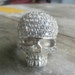 Large Skull Ring, Bling, Gangster, Sterling Silver, Steampunk ,gothic ...