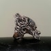 Dragon Ring,obsidian Snowflake,sterling Silver,geiger,steampunk ...