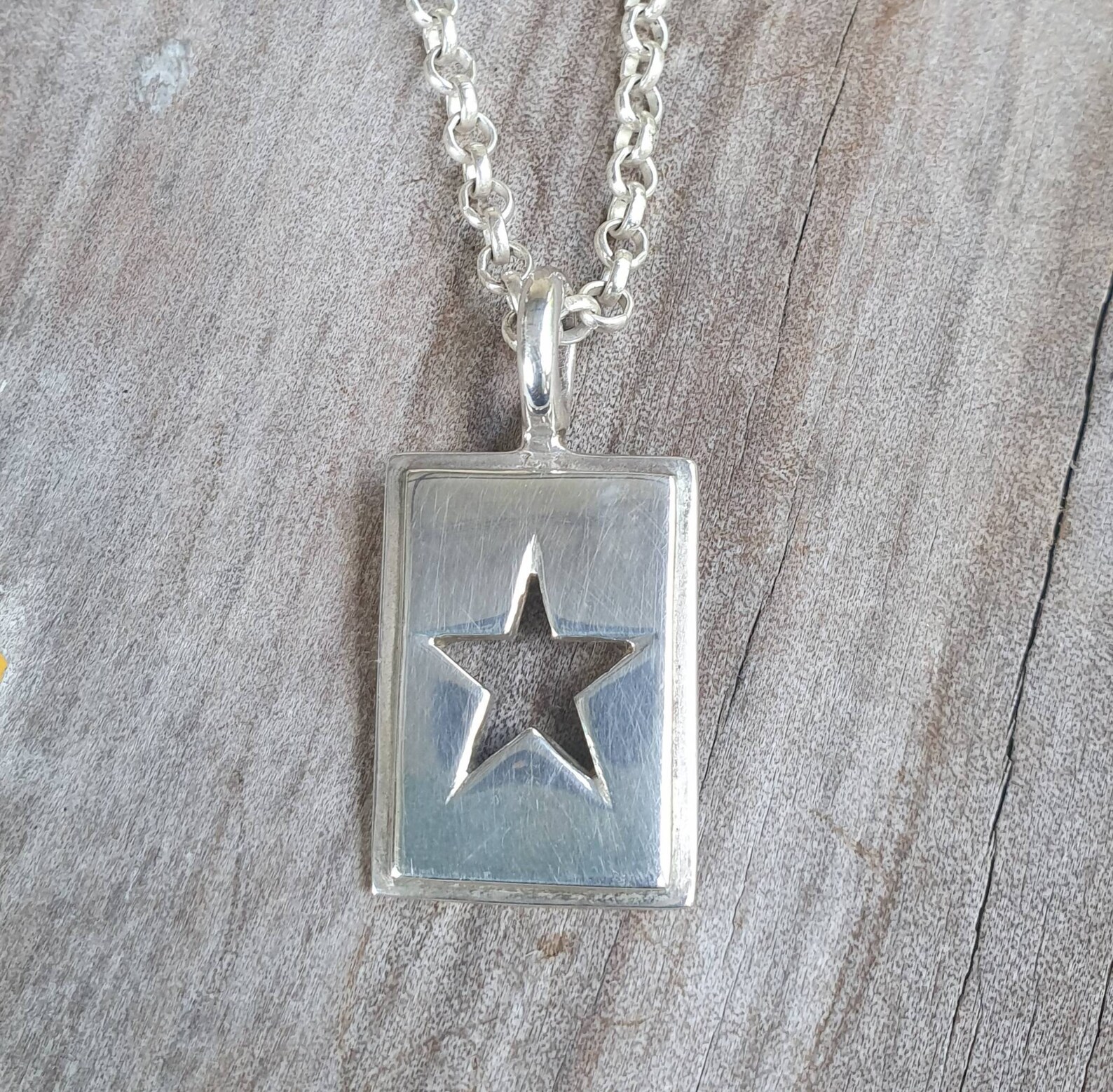 Star ID Tagsterling Silverhandmade Star - Etsy