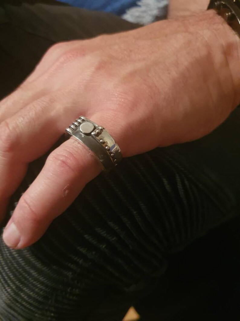Mechanic ringindustrialrustic mans ringsterling | Etsy