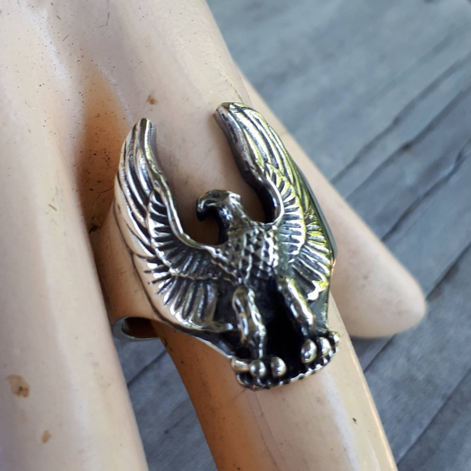 Eagle Ring,spread Eagle,phoenix,bird Ring,sterling Silver,handmade ...