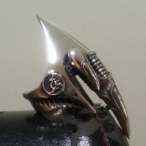 Geiger Ring,claw,sterling Silver,large,chunky Ring,long Ring,alien ...