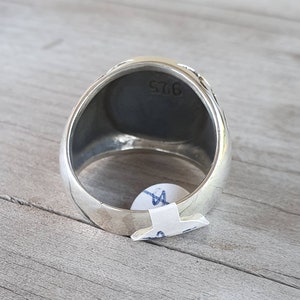 Eight Ball,flame Ring,snooker,pool,billards, Biker,rockabilly,sterling ...