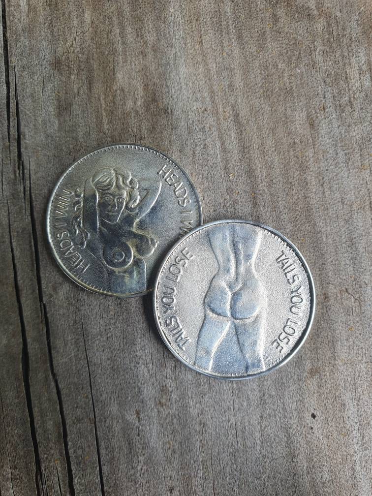 Silver Coinheads and Tails Coin Sterling Silver.flip a - Etsy Australia