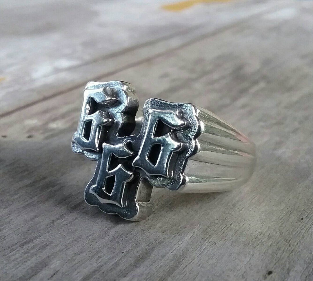 666 Ring, Devil,occult,goth, Punk,biker,sterling Silver,handmade ...