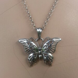 Large Gold Skull ,filegree, Butterfly Pendant,9ct,9k Gold,butterfly ...