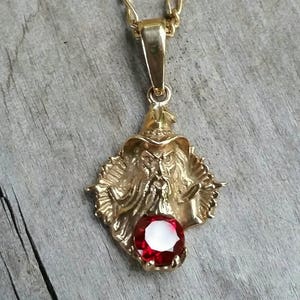 Wizard Pendant 9ct Gold Charm Magic Fantasy Mythical - Etsy