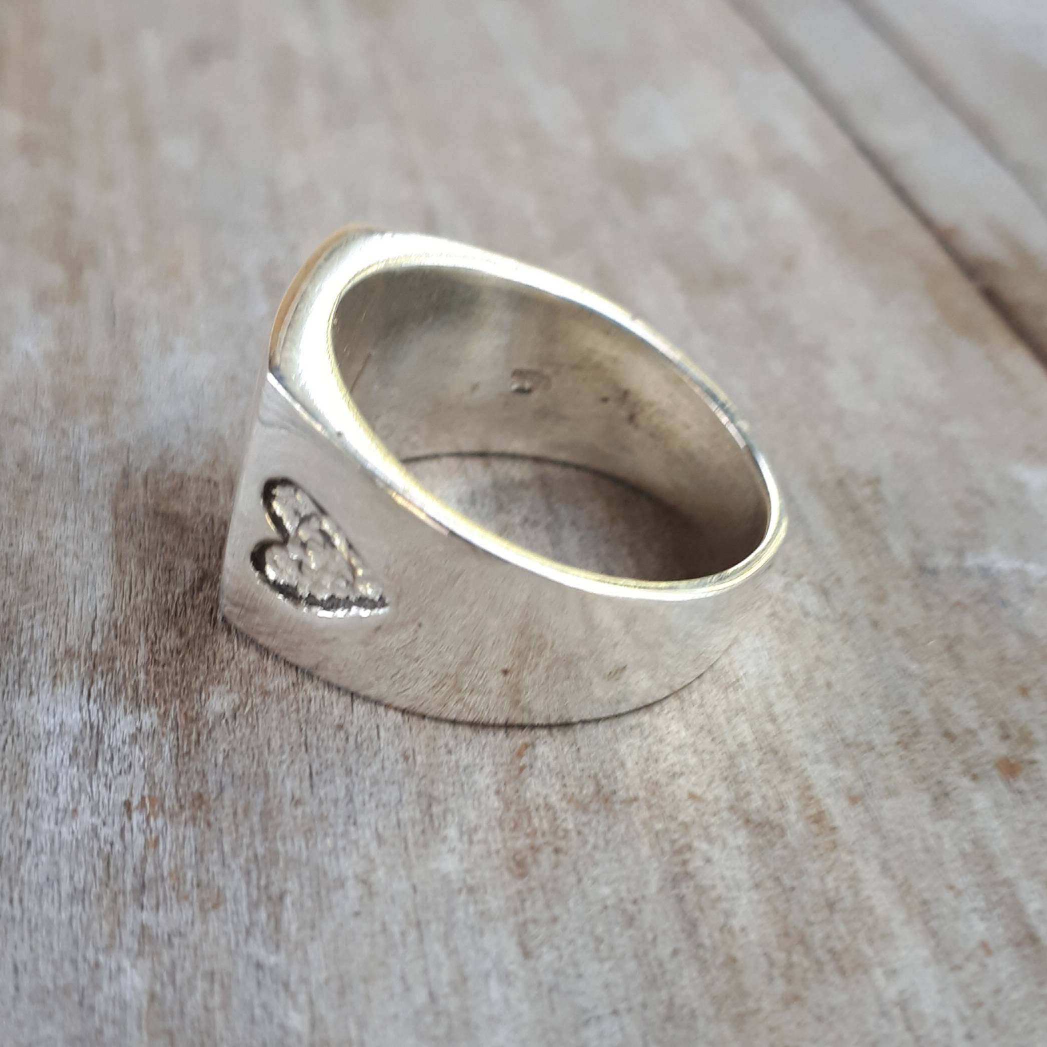 Ace of heartsace ringgamblingsterling silvervegas | Etsy