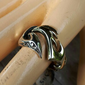 Tribal Ring,two Tone,9ct/9k Gold, Sterling Silver,steampunk,mens ...