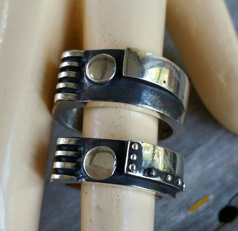 Mechanic ringindustrialrustic mans ringsterling | Etsy