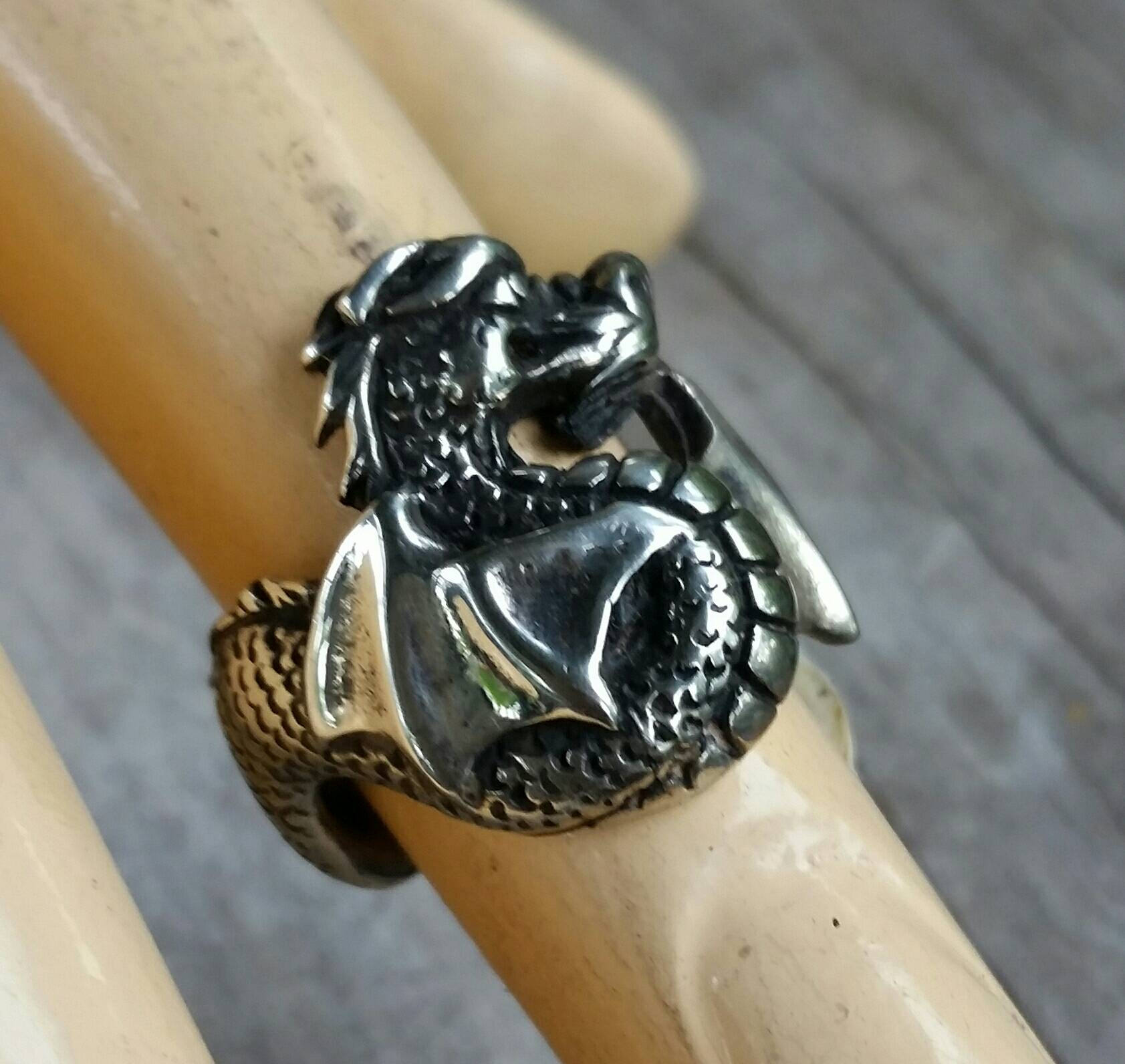 Dragon Ring,sterling Silver, Fantasy,mythical,steampunk, Gothic,punk ...