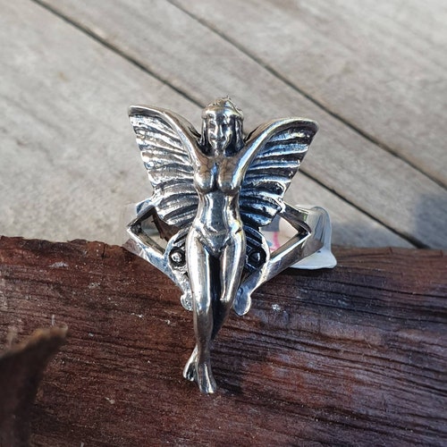 Small Fairy Ring Pixiewoodlandnew Age Fantasy Sterling - Etsy