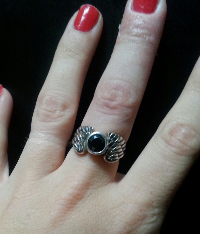 Angel Wings Ring,turquoise,sterling Silver,goddess,feather, Bird,boho ...