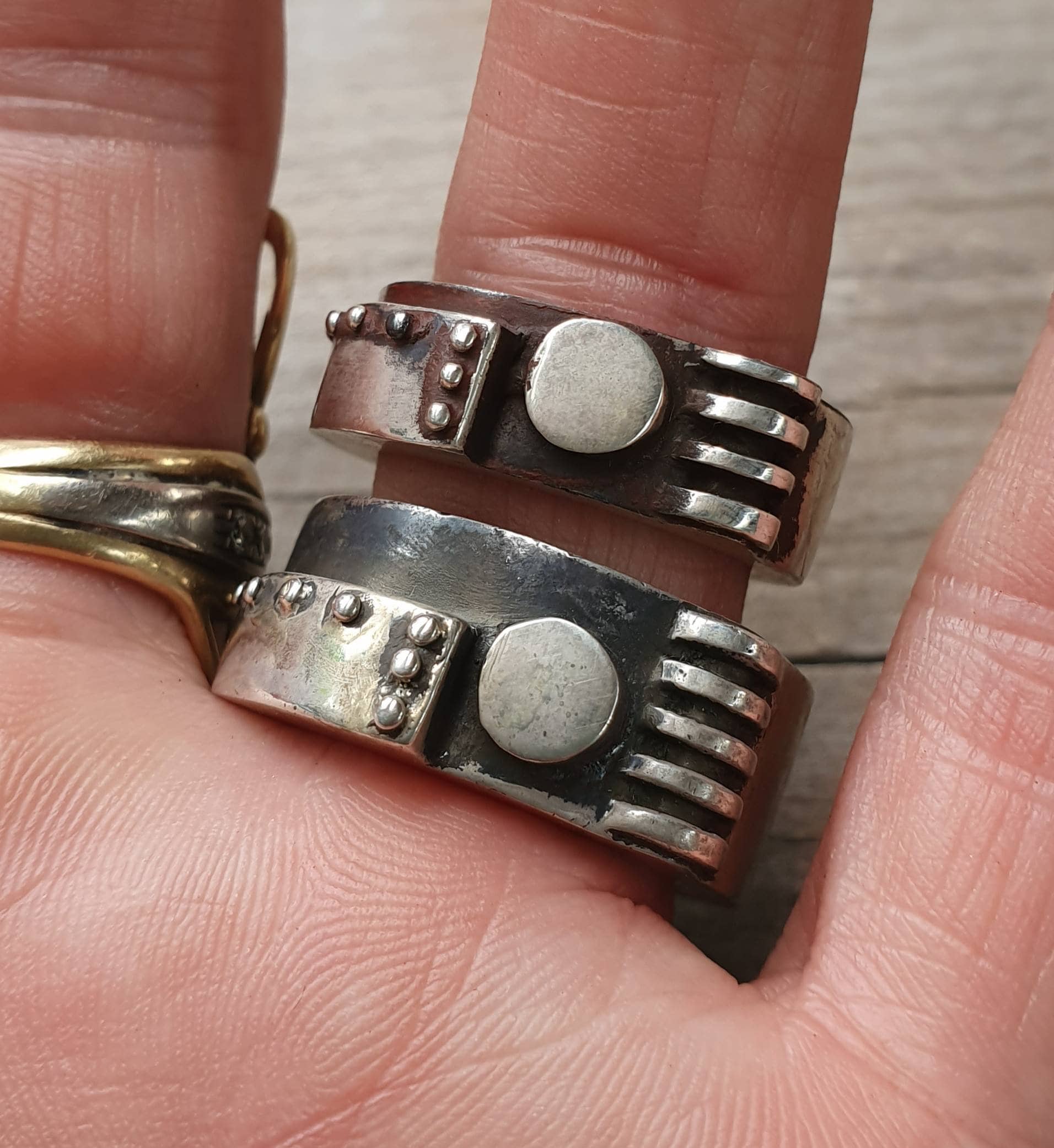 Mechanic Ringindustrialrustic Mans Ringsterling - Etsy