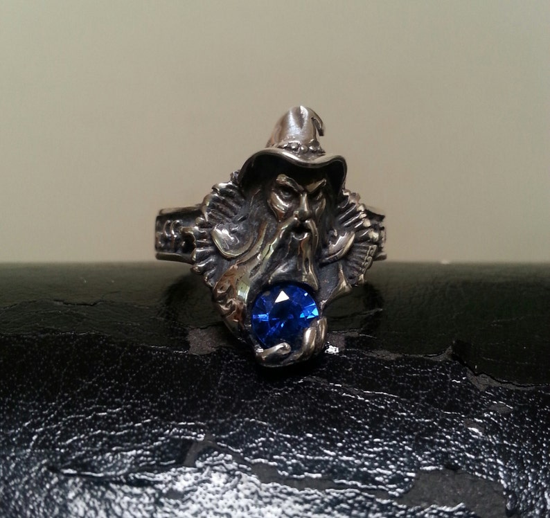 Wizard ring sterling amethyst silver magic fantasy mythical | Etsy